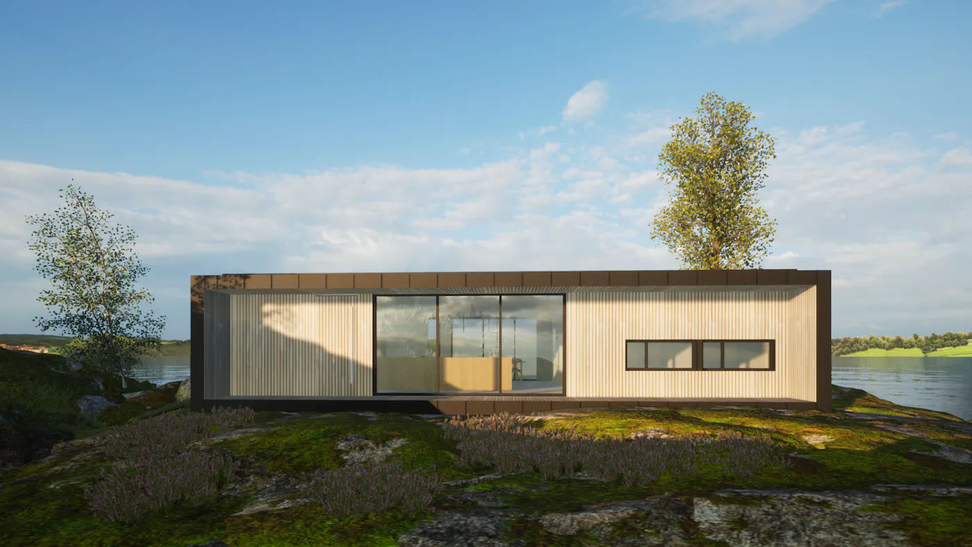 Urbanhus - Moderne og unik funkishytte som glir i ett med naturen ...