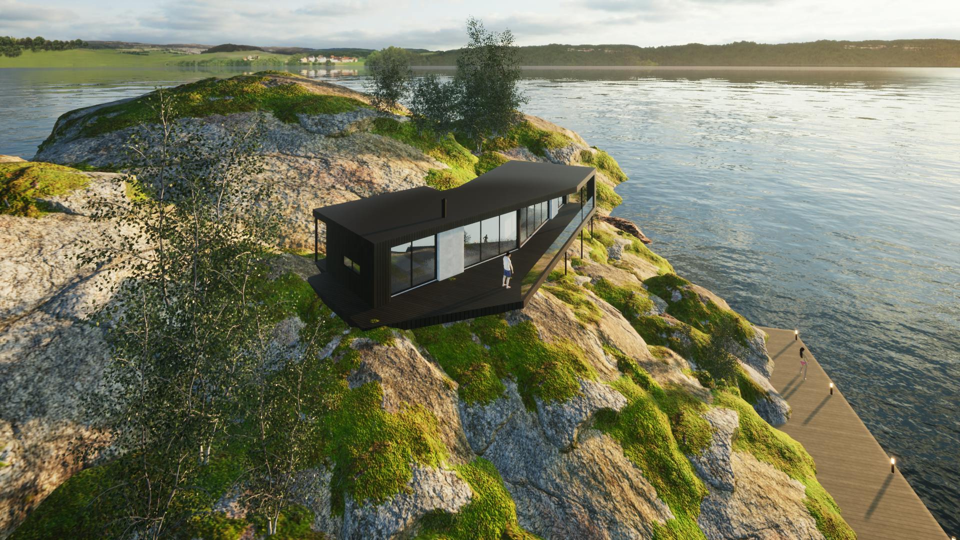 Urbanhus - Unikt utformet og moderne hytte med store vinduer – Urbanhus